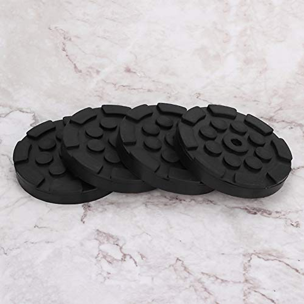 Car Arm Pads, Floor Jack Pad, 4 Pcs Car Round Rubber Arm Pads Auto Jacking Lift Pads Weightlifter Accessories, Jacking Adapters