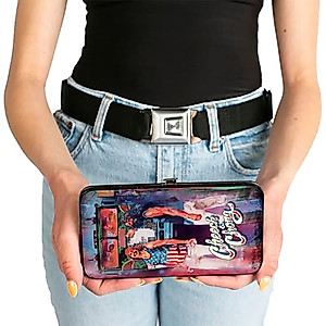 Buckle-Down Women's Hinge Wallet-Cheech & Chong, 7" x 4"