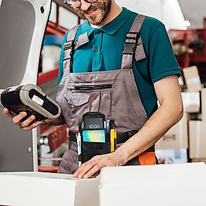 LIENIAO for Zebra TC77 TC70 Barcode Scanner Holster Carrying Case Pouch Compatible for Zebra TC75x, TC75, TC70x, TC70, TC72, TC77,Scanner Case Holder with Adjustable Waist Belt