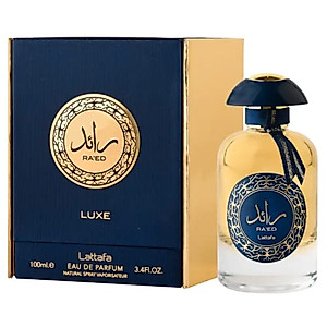 Lattafa Ra'ed Gold Luxe for Unisex Eau de Parfum Spray, 3.4 Ounce