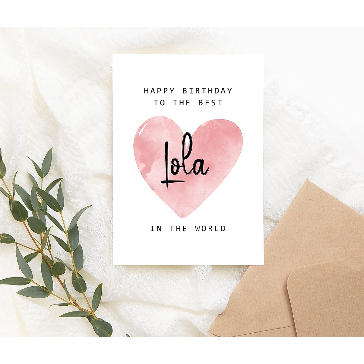 Happy Birthday To The Best Lola In The World Card - Lola Birthday Card - Lola Card - Mother's Day Gift - Happy Birthday Card Happy Birthday Mom