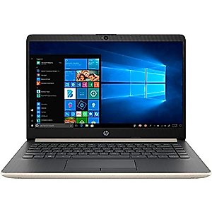 2020 Newest HP 14 inch BrightView WLED-Backlit Laptop, 10th Gen Intel Core i5-1035G1 1.0 GHz up to 3.6GHz, 8GB RAM, 256 GB SSD+16GB Optane, WiFi 802.11ac, Bluetooth, Windows 10 Home, Pale Gold