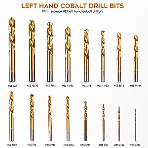 ENTAI 49-Piece Bolt Extractor Screw Extractor Set, with 13-Piece Bolt Extractor Set, 16-Piece Drill Bit Set, 19-Piece Multi-Spline Screw Extractor Set and 1-Piece Extension, Solid Carrying Case