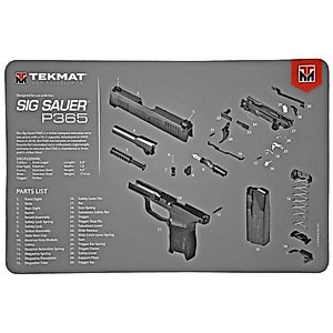 TekMat Sig Sauer P365 Gun Cleaning Mat, Black