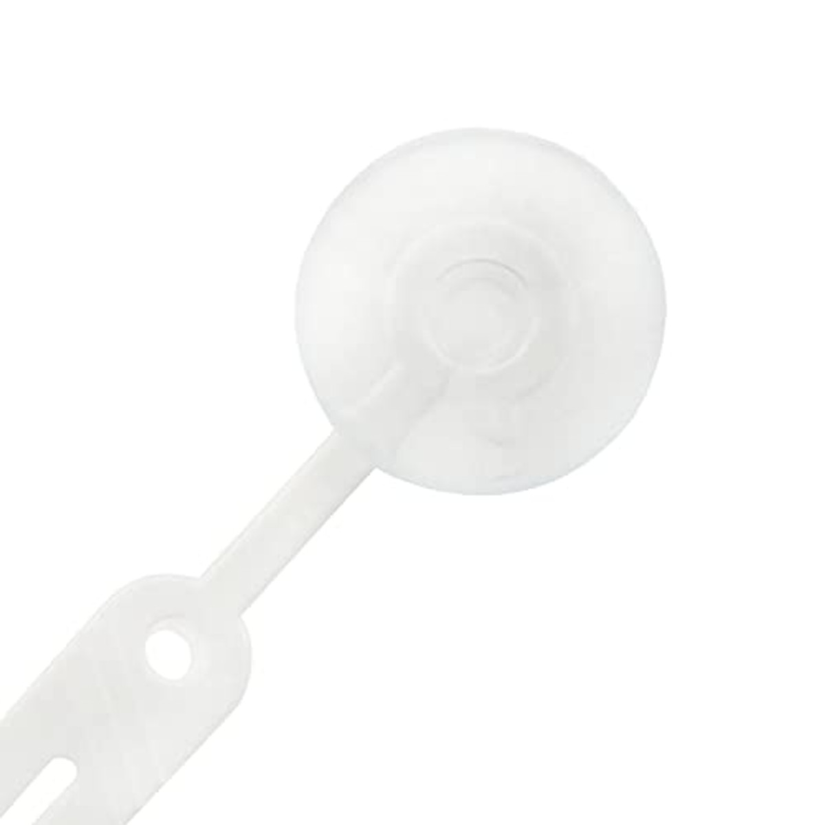 HSCGIN 6pcs Suction Cup Clips 85x30mm White Plastic Round Suction Cup Clamp Holder for Hanging Home Office Accessories