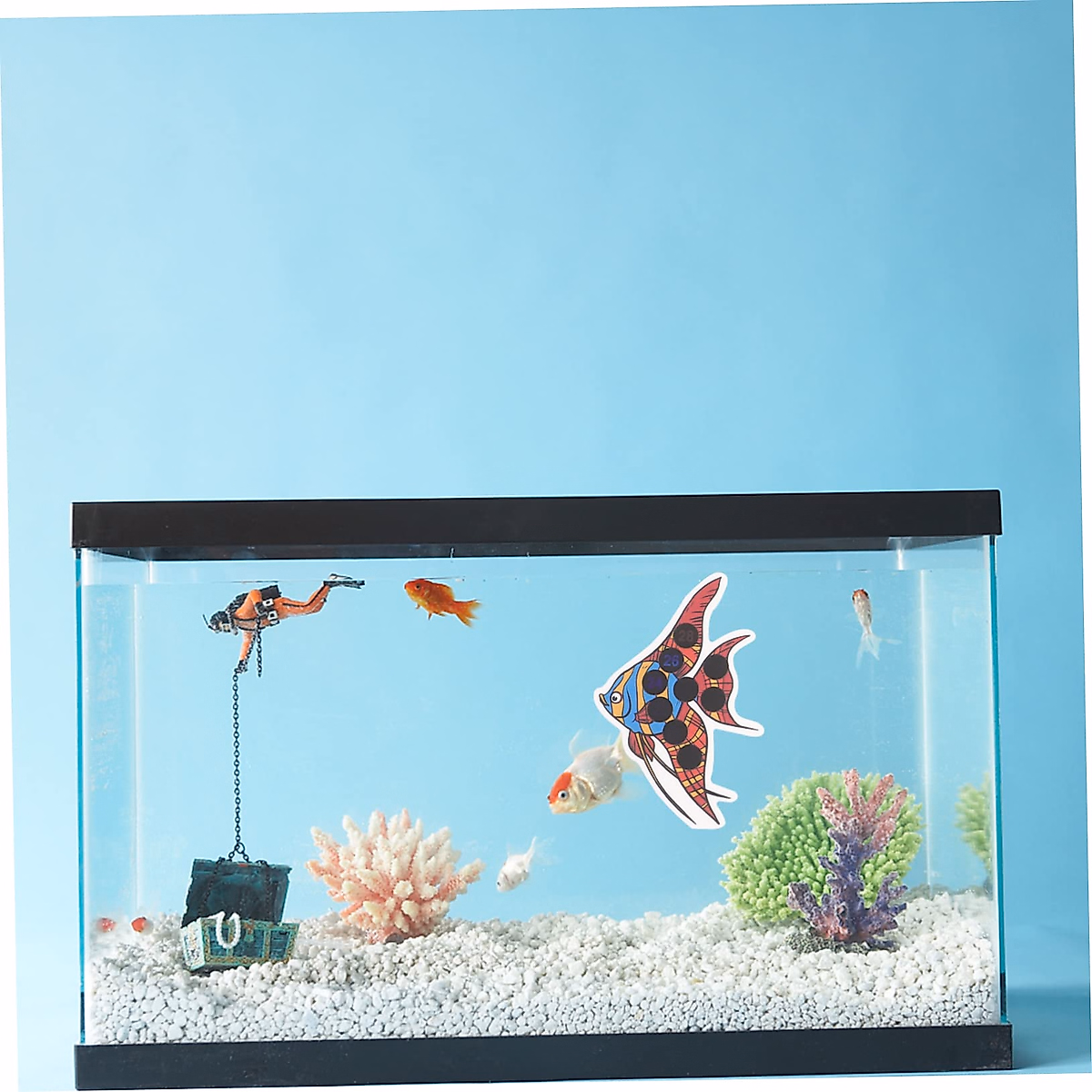 BESPORTBLE 5 Sets LCD Thermometer Digital Stick on Thermometer Strip Fish Tank Temperature Gauge Sticker by Numbers Adhesive Temperature Strip Number Stickers Urinator Aquarium Paper Supplies