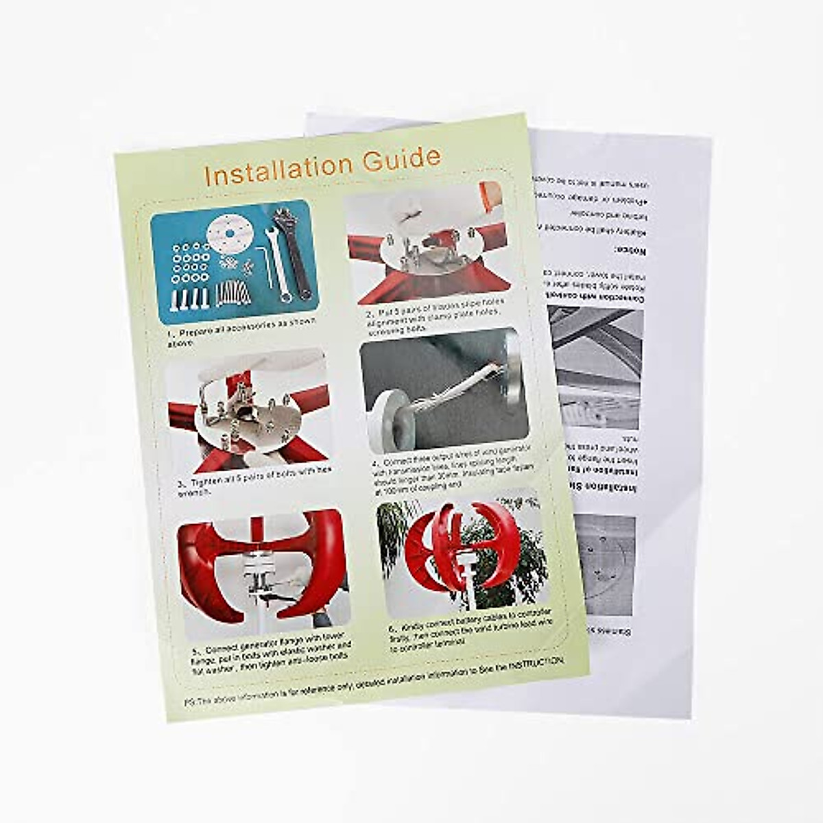 Wind Turbine 24V 600W Wind Turbine Generator White Lantern Vertical Axis Garden Boat Wind Generator 5 Leaves Wind Turbine Kit with Controller