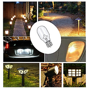 Landscape Light Bulbs For Philips 12 Volt 11 Watt T5 Wedge Base Low Voltage Lights Bulbs/ Garden Light Bulbs/ Deck Light Bulbs/ Yard Light Bulbs/ Malibu Bulbs - 20 Pack