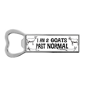 Bar Accessories I Am 2 Goats Past Normal Magnetic Bottle Opener White