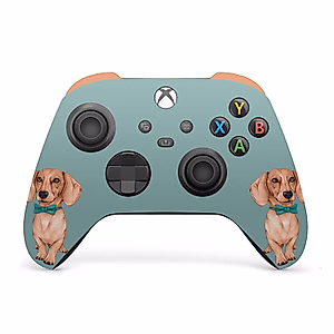Head Case Designs Officially Licensed Barruf Dachshund, The Wiener Art Mix Vinyl Sticker Gaming Skin Decal Cover Compatible With Xbox Series X Console and Controller Bundle