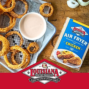 Louisiana Fish Fry, Air Fryer Chicken Coating Mix, 5 oz (Pack of 6) – Each Box Coats 2 lbs of Chicken – Chicken Breading Mix – Easy to Cook – Air Fried Chicken - Crispy Texture, Delicious Flavor