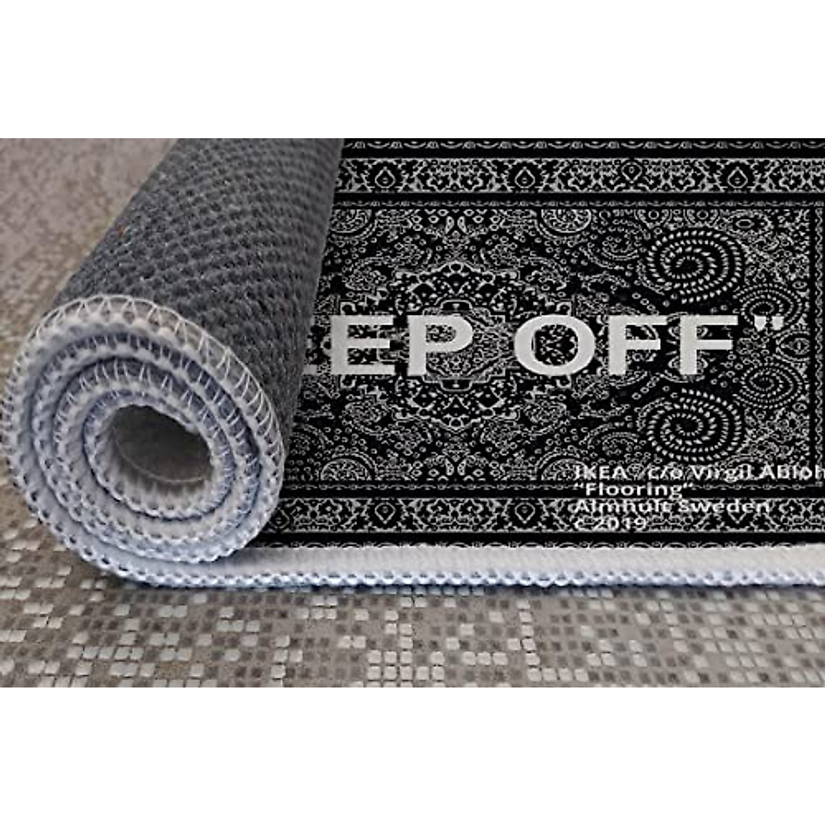 Keep Off Rug, for Living Room, Fan Carpet, Off White Rug, Keep Off, Keep Off Carpet, Popular Rug, Themed Rug, Cool Rug Decor,for Bedroom Rug p440 (2.6x3.9 feet - 80x120 cm)