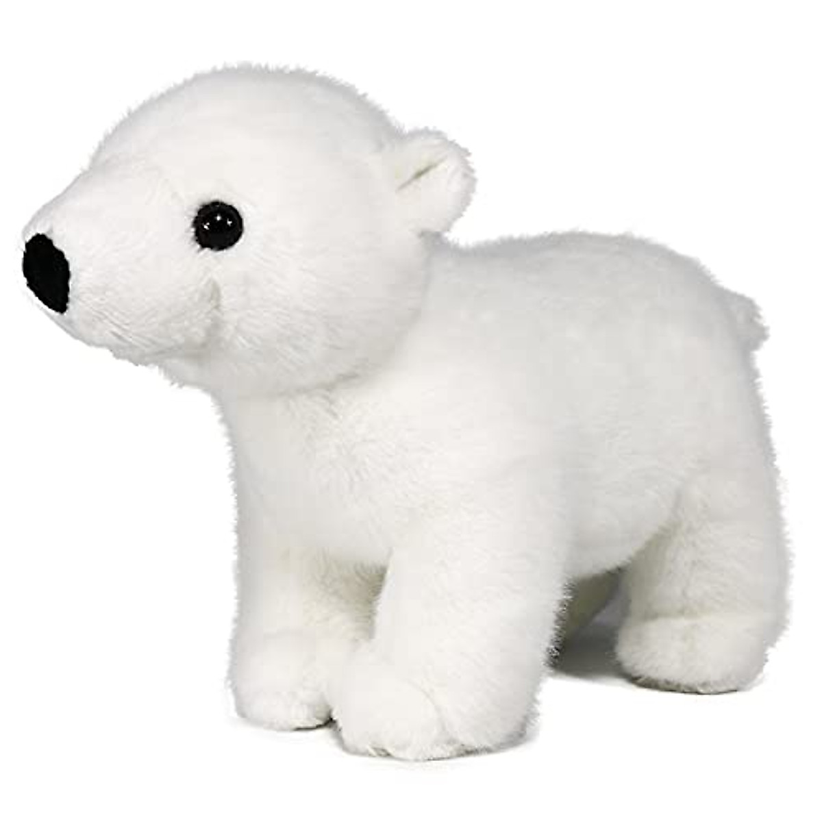 Ice King Bear Lifelike Baby Polar Bear Stuffed Animal - Plush Toy - 9 Inches Length
