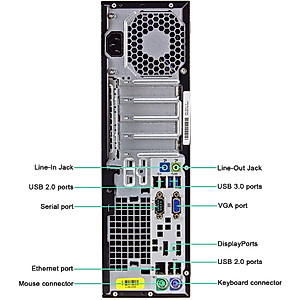 HP 800 G1 Small Form Desktop Computer Tower Bundle Package (Intel Core i5, 8GB Ram, 1TB HDD, Dual 19 Inch LCD Monitor (Brands may vary), WIFI, DVD-RW - Windows 10 Pro (Renewed)