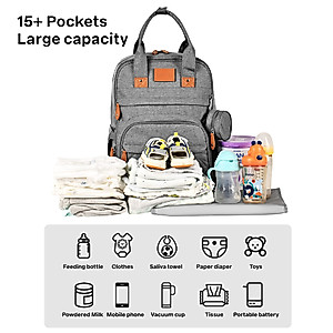 Lulivous Diaper Bag Travel Backpack for women airline approved diaper bag,baby bag Large Capacity Waterproof many pockets and Stylishs