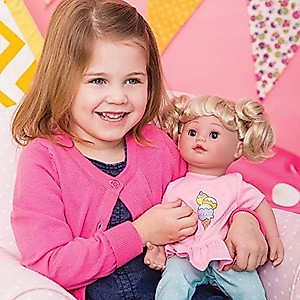 Adora My Cuddle & Coo Babies Collection, 15" Baby Doll with Sweet Powder Scent and 5 Touch Activated Sounds: She Cries, Coos, Giggles, Kisses Back & Says Momma Birthday Gift For Ages 3+ - Sweet Dreams