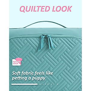 BAGSMART Soft Packing Cubes for Suitcases, Quilted 6 Set Packing Cubes for Travel Accessory, Suitcases Organizer Bags Set, Travel Essentials(1 L+3 M+1 S+1 Shoe Bag)