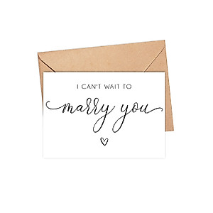 I Cant Wait To Marry You - Bride To Groom Wedding Day Card - Letters To My Husband From Wife - Love Gift For Him - Fiancé Gifts - Vows