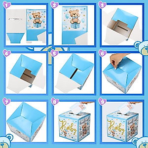 Glenmal 52 Pcs Baby Shower Games Gift Sets Large Baby Bottle for Shower Game Guess How Many Candies Baby Shower Decorations for Baby Shower favors Games Gender Reveal (Little Pumpkin)