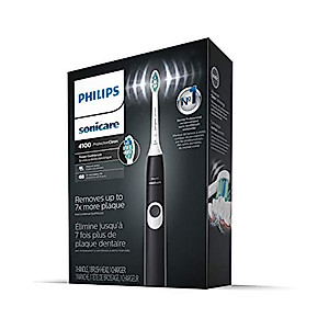 Philips Sonicare ProtectiveClean 4100 Rechargeable Electric Power Toothbrush, Black, HX6810/50