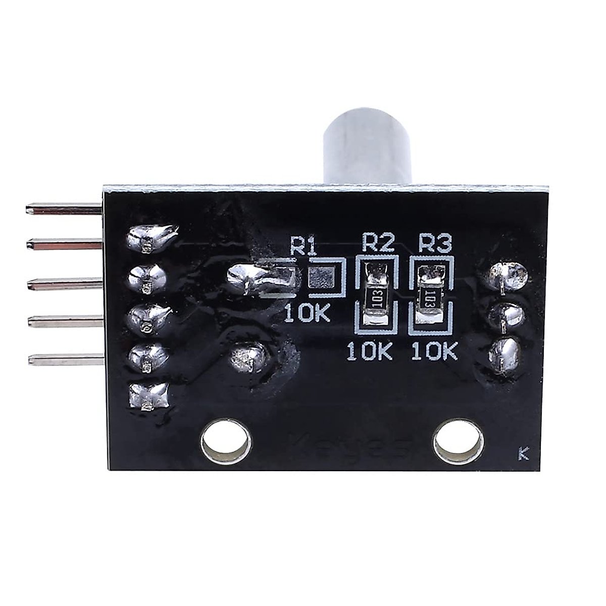 Teyleten Robot KY-040 Rotary Encoder Brick Sensor Module Switch Development 360 Degrees with Knobs Cap for Arduino AVR PIC 5pcs