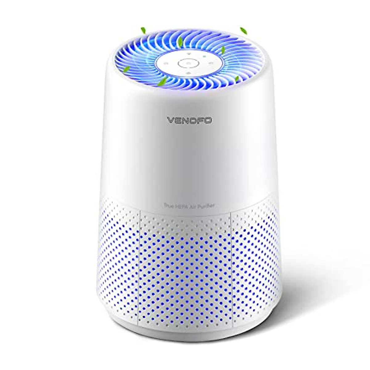 VENDFO Air Purifiers for Home Bedroom, H13 True HEPA Filter, Air Purifier for Large Room Remove 99.97% of Smoke, Pollen, Hair, Smell, Sleep Mode Speed Control, VF10- White