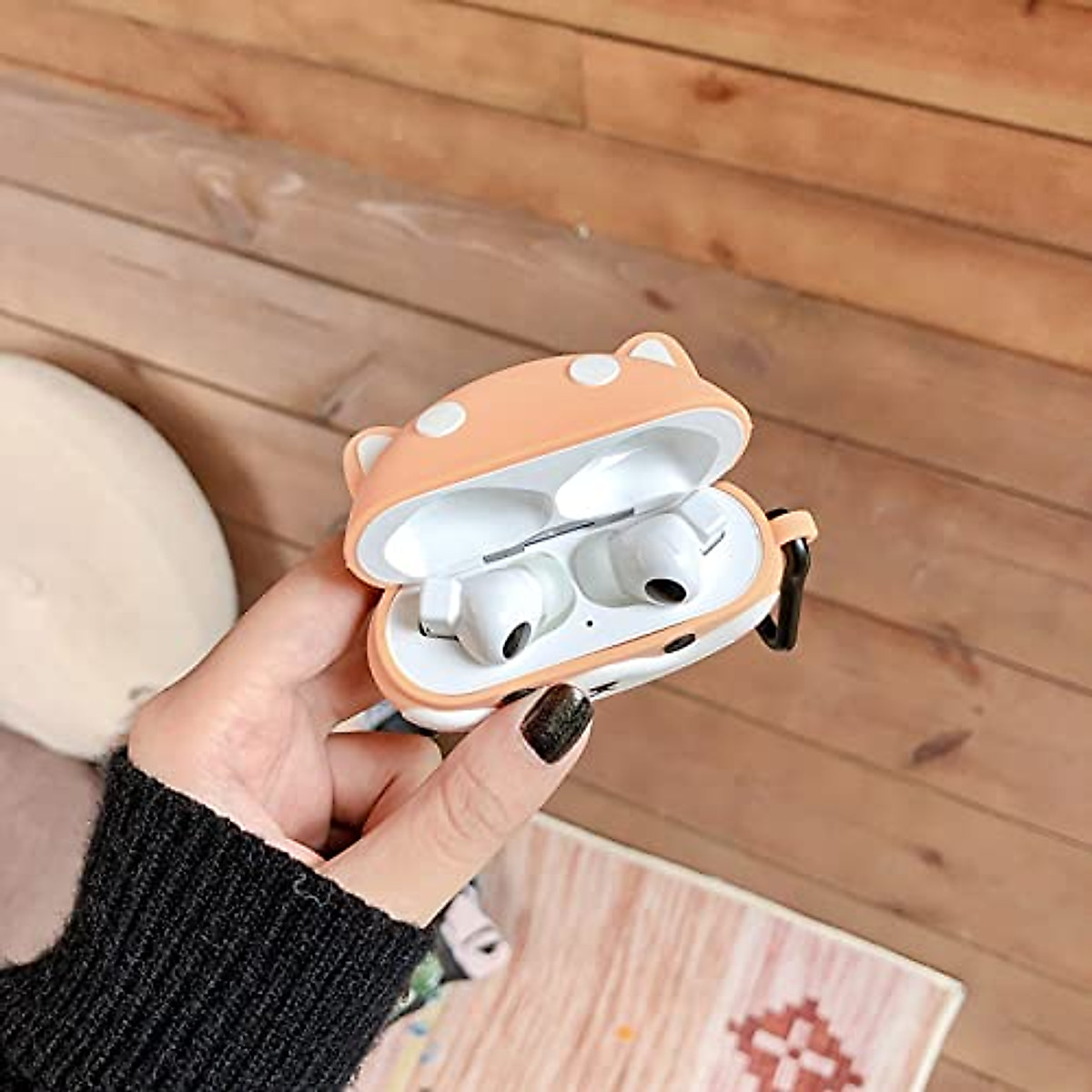 Compatible with for New 2022 Huawei Freebuds pro 2,Cute Cartoon Silicone Earphone Case with Keychain,Headphone Protective Case for Huawei Freebuds pro2 (Corgi)