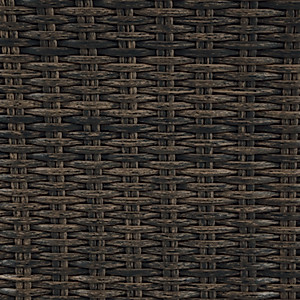 Signature Design by Ashley Brook Ranch Casual Weather Resistant Right Hand Facing Outdoor Sofa Sectional/Bench with Cushion and 6 Throw Pillows, Set of 3, Beige & Dark Brown