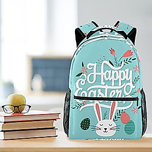 Happy Easter Cute Bunny Backpack for Girls Boys for School Backpacks