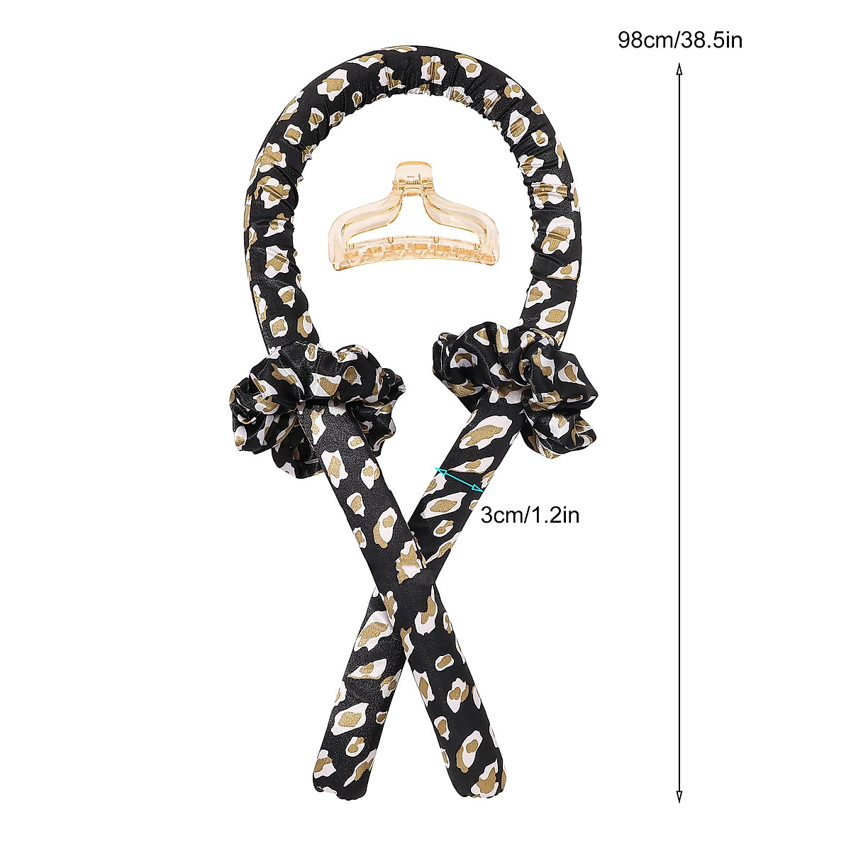 Heatless Curler Curling Rod Headband Overnight Curls Waves Satin Jumbo Large Big No Heat Hair Roller for Women