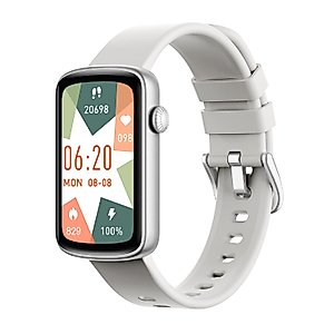 SHANG WING Smart Watches for Women Compatible with iPhone Android Phones, LYNN2 Women's Watch Fitness Tracker Watch Reloj para Mujer with Heart Rate Monitor Pedometer Sleep Tracker Waterproof Gray