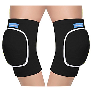 ANKOMINA Children Kids 2 Pairs Knee Pad and Elbow Support Set,Anti-Slip Breathable Flexible Elastic Knee Brace Knee Elbow Support Protector for Volleyball Football Dance Yoga Skating Baskeball Sport