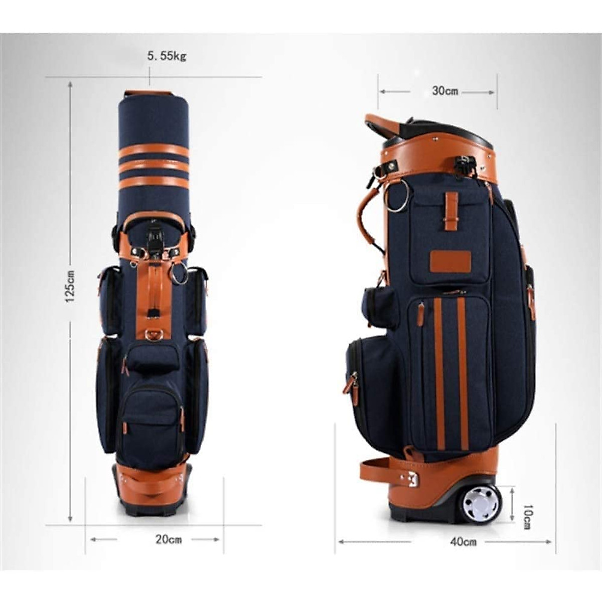 YIRENZUI Waterproof Multi-Function Golf Travel Bag with Wheels and Password Lock for Men Women Golf Course and Training Lightweight Golf Bag The fabric is scratch-resistant, odor-free and water-repell