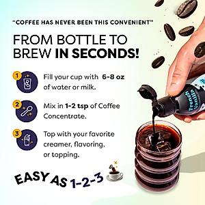 Javvy Coffee Concentrate - Cold Brew Coffee, Perfect for Instant Iced Coffee, Cold Brewed Coffee and Hot Coffee, 35 Servings - French Vanilla