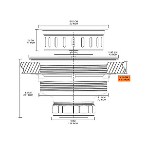BOTEMY B9171 Black Kitchen Sink Drain Kit 3 1/2 Sink Strainer for Kitchen Sink with Stainless Steel Strainer Stopper Drain Assembly Basket Strainer Fit Standard Sink Drain Hole