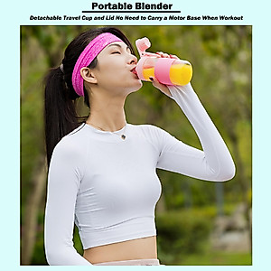 Smoothie Blender, Portable Blender, Christmas Gifts, Personal Blender Shakes, Small Blender Protein Drink Shaker With 2 Travel Cup And Lid Bpa Free, Usb Rechargeable, 15 Oz