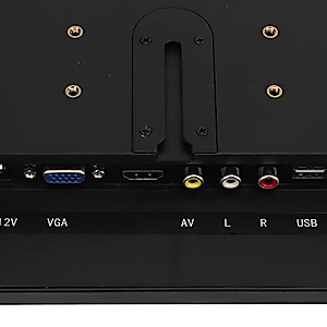 Jaerb LED Monitor, Color Screen 13.3 Inches TFT LED Monitor Multi Interfaces with Remote Control for Office (US Plug)