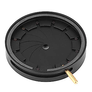 Garosa Adjustable Iris Aperture Diaphragm 1.5-25mm Microscope Iris Adapter Aperture Adjustable Lens Diaphragm Optical Diaphragm Lenses Accessories for Laboratory Microscope (SK23)