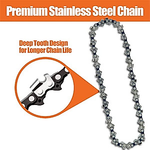 6 Inch Mini Chainsaw Chain Replacement, 4 Pcs Chains for Cordless Electric Portable Chainsaw, Durable Carbon Steel Saw Chains for Pruning Shears and Wood Cutting
