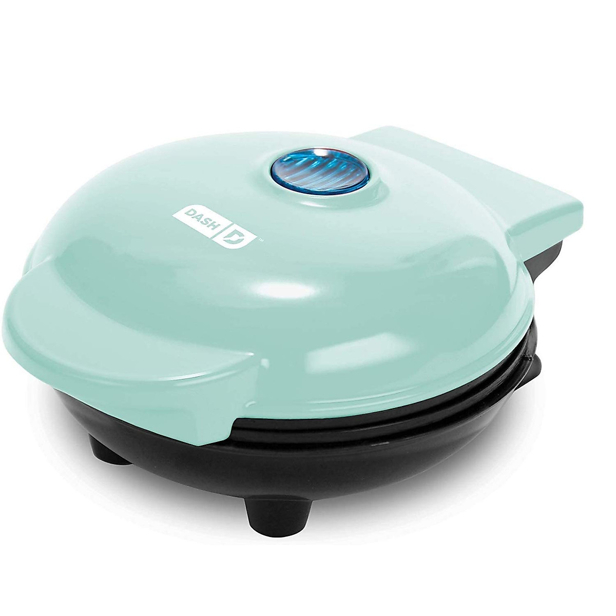 Dash Mini Maker Portable Grill Machine + Panini Press for Gourmet Burgers, Sandwiches, Chicken + Other On the Go Breakfast, Lunch, or Snacks with Recipe Guide - Aqua