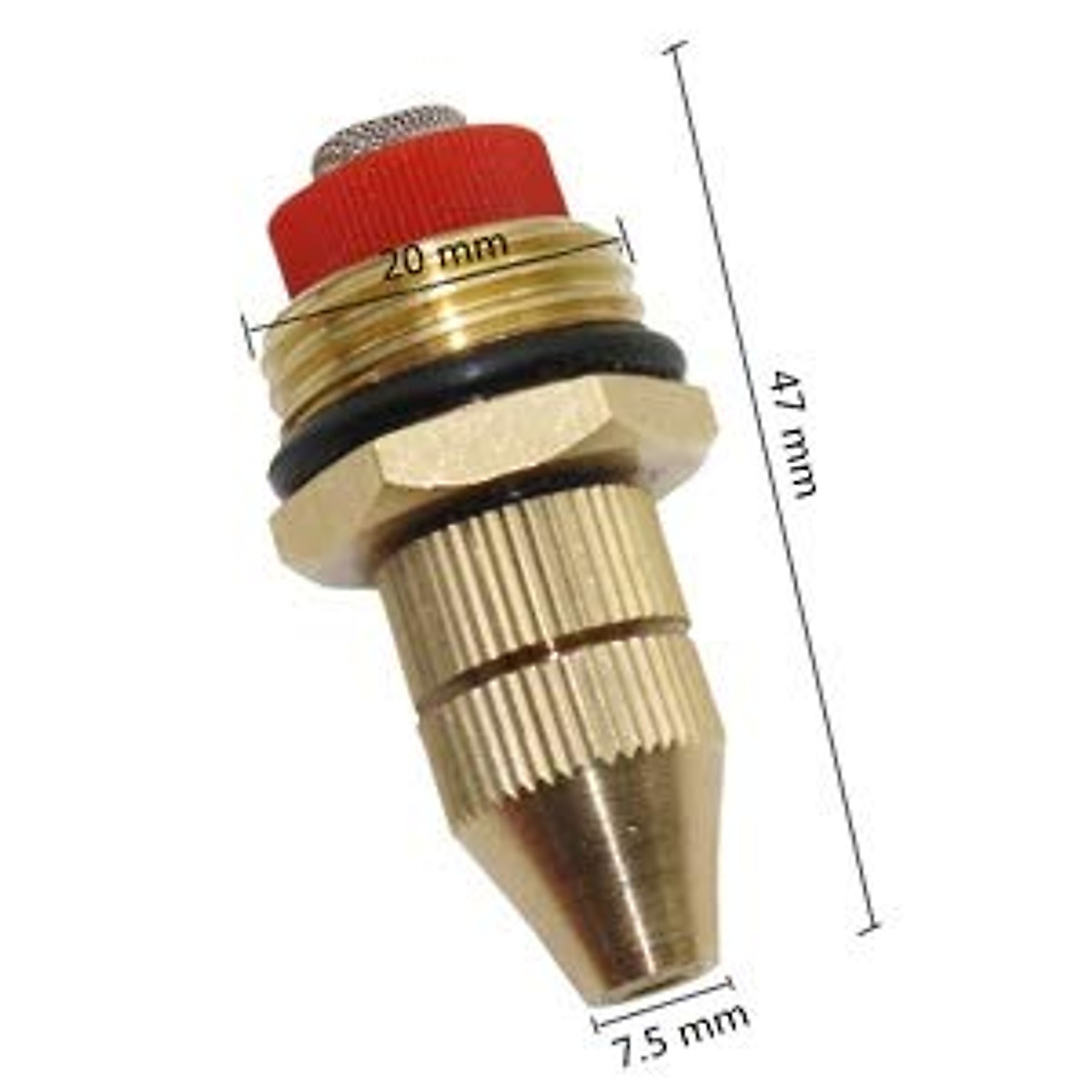 Greenhouse Micro Drip Irrigation 2Pcs 1/2 Inch Adjustable Sprayer Watering Nozzle Garden Irrigation Water Mist Outdoor Cooling Systems Tool