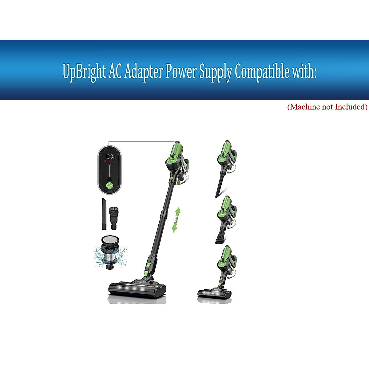 UpBright 35V AC/DC Adapter Compatible with TASVAC S8 Series S 8 S8P S800 S810 S820 S850 S860 S870 S880 S890 29.6V 2200mAh Li-ion Battery Cordless Stick Vacuum Cleaner 35VDC 550mA Power Supply Charger