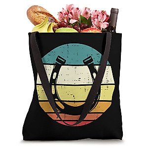 Horseshoe Sunset Retro Horse Horseback Riding Equestrian Tote Bag