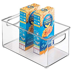iDesign Plastic Storage Handles for Kitchen, Fridge, Freezer, Pantry, and Cabinet Organization, BPA-Free, Bin Set