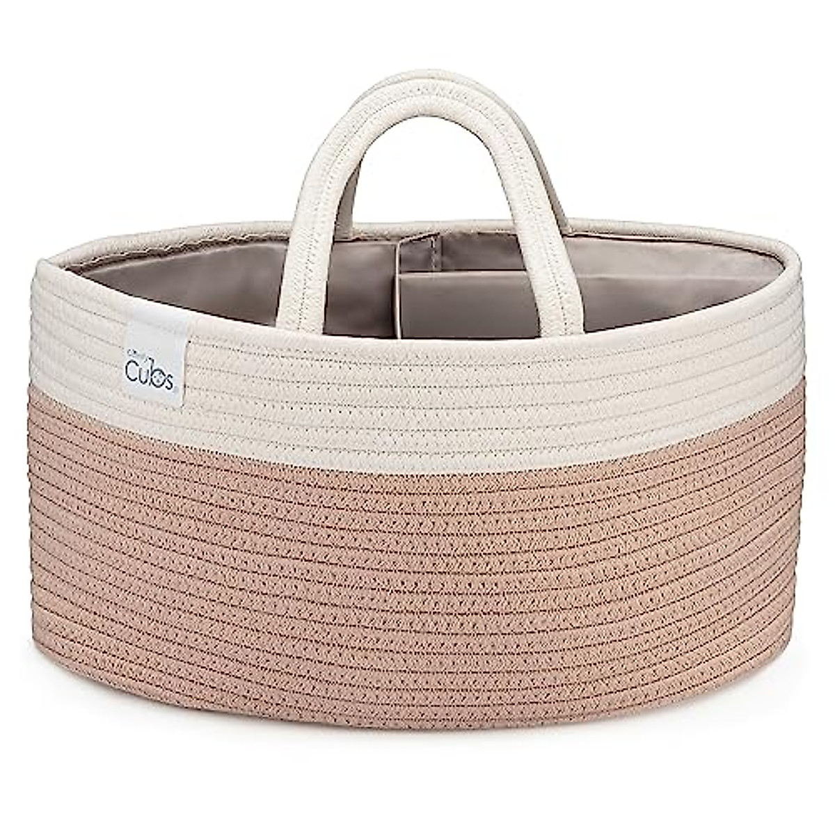 Comfy Cubs Diaper Caddy Organizer- Large Portable Baby Diaper Caddy Nursery Storage Bin and Car Travel Basket and Baby Changing Pad, Portable Diaper Changing Pads Bundled