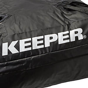 Keeper 11 Cubic Feet Weatherproof Rooftop Cargo Bag, Rooftop Cargo Carrier Bag, for All Vehicle Roof Racks