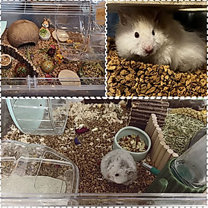 Tfwadmx Hamster Substrate Cork Natural Bedding Litter Mate Habitat Decor for Syrian Hamsters Gerbils Mice Degus Small Animal or Reptiles