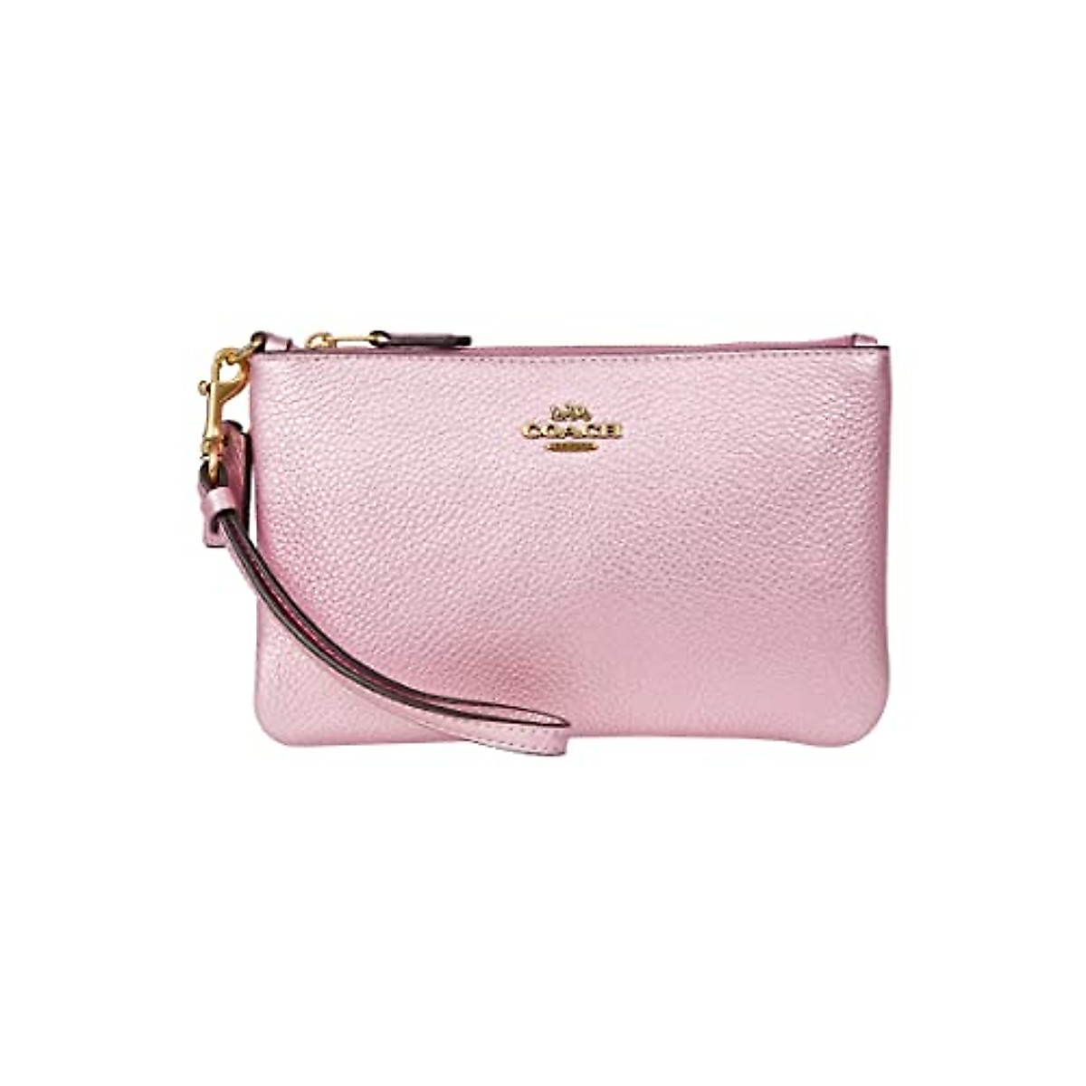 COACH Metallic Small Wristlet Metallic Pink One Size