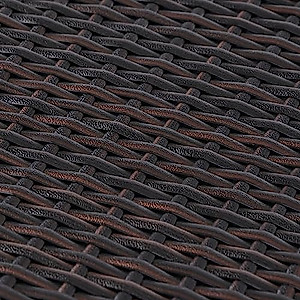 Christopher Knight Home Keaton Wicker Barrel Side Table, Multibrown 16.75 inches high x 17.5 inches wide 17.5 inches deep