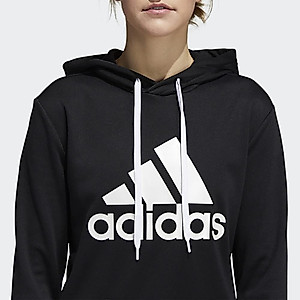 adidas Women's Game and Go Big Logo Hoodie, Black/Chalk White, X-Small